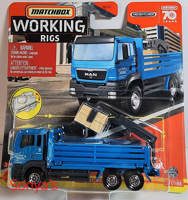 Matchbox Blue Real Working Rigs Man TGS MCAB 2023 – Sonya's Diecast