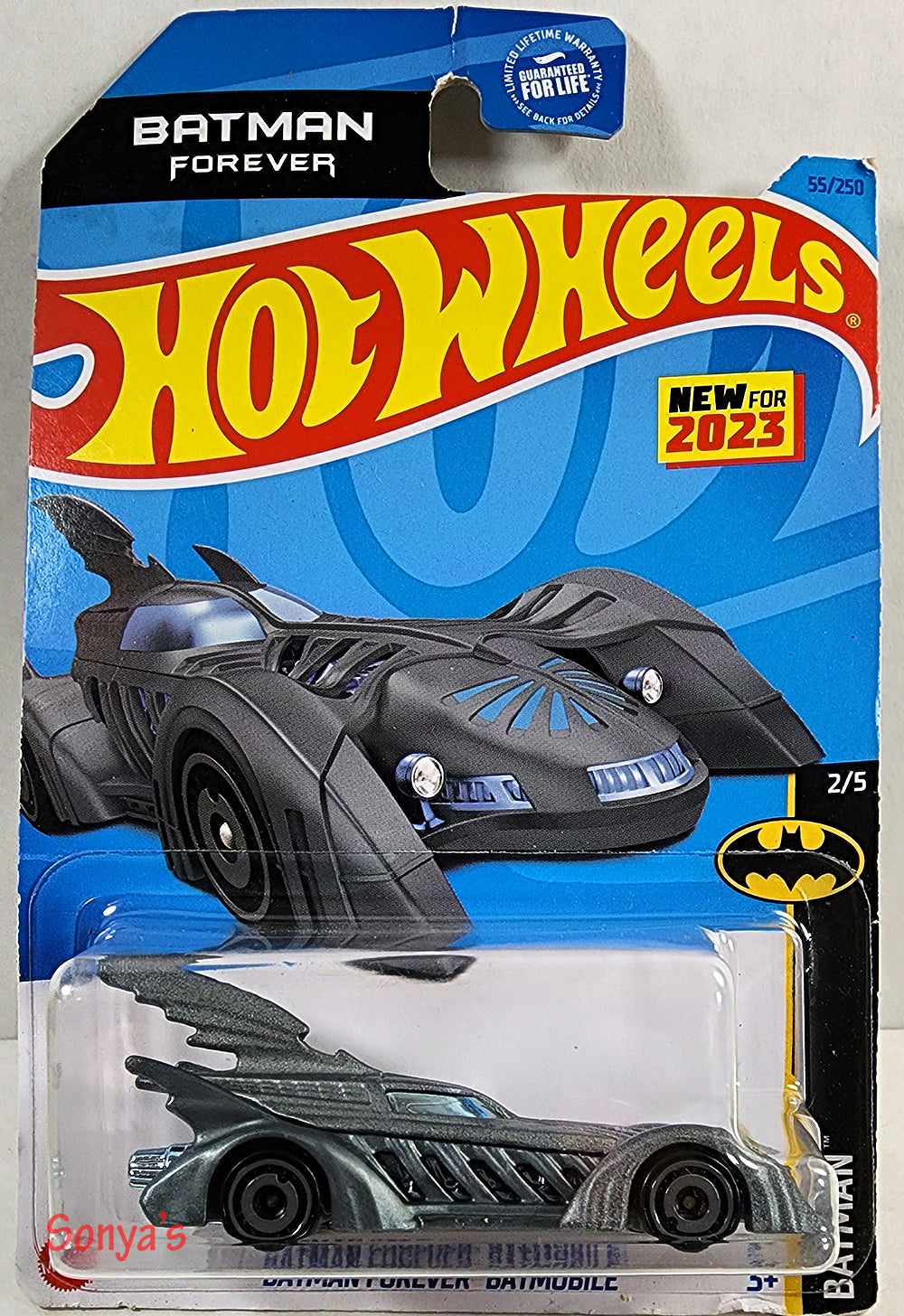 Hot Wheels Gray Batman Forever Batmobile 2023 – Sonya's Diecast