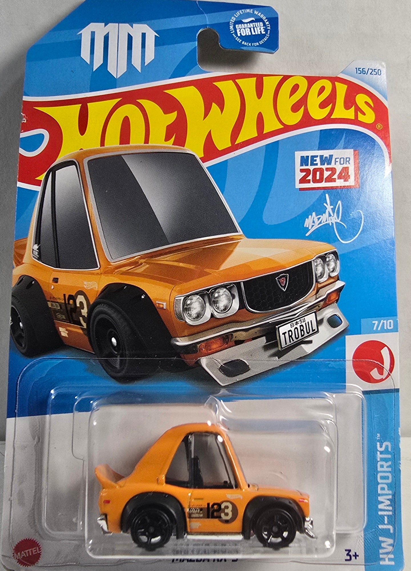 Hot Wheels Orange Mazda RX-3 Tooned 2024 – Sonya's Diecast