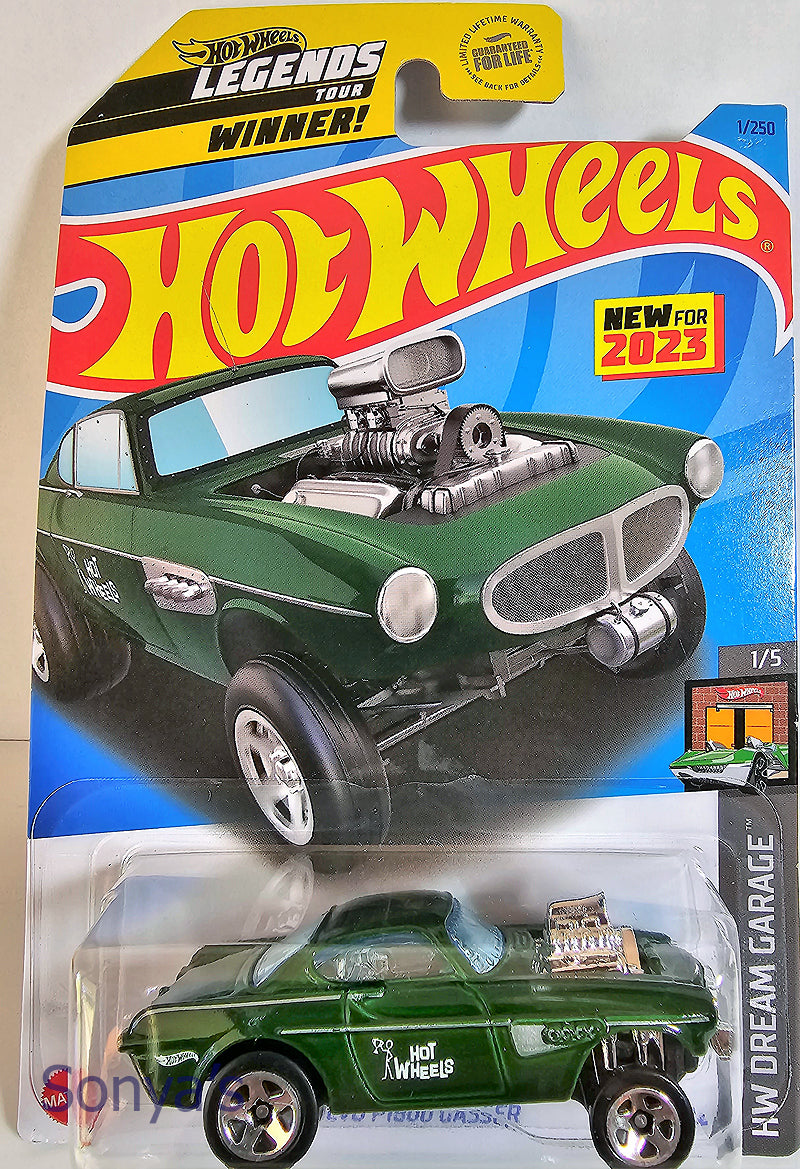 Hot Wheels Dark Green Volvo P1800 Gasser 2023 – Sonya's Diecast